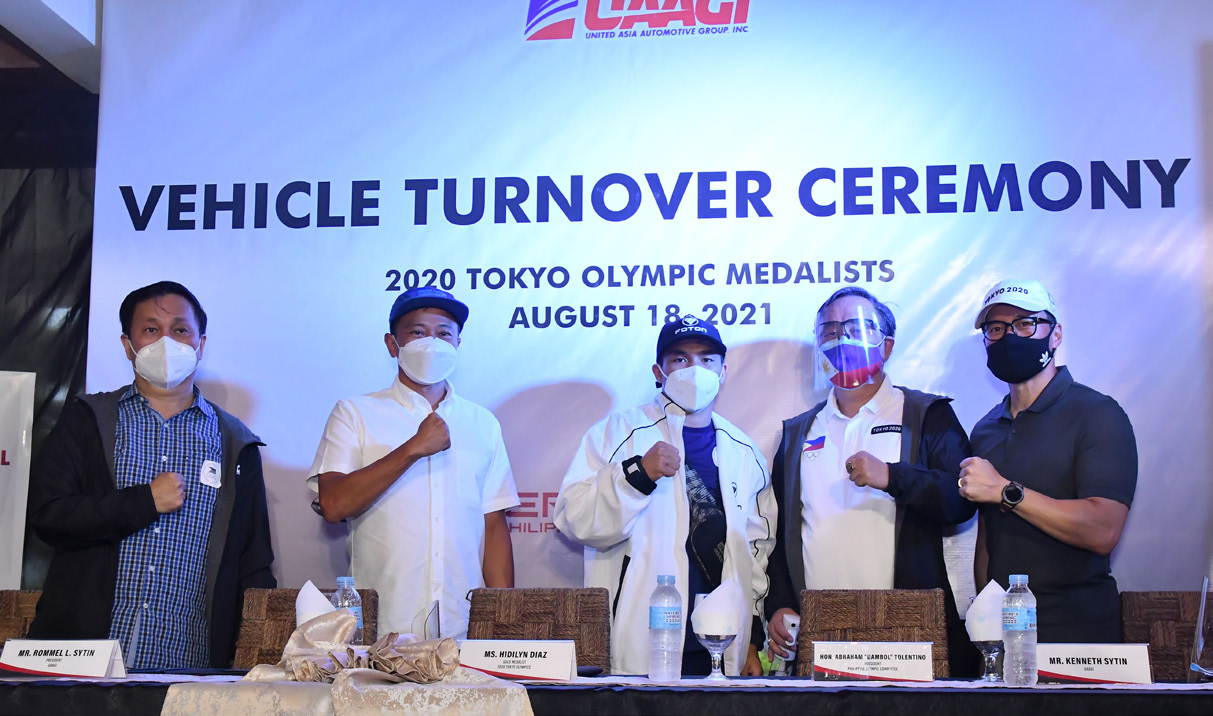 Foton, Chery turn over vehicle gifts to Tokyo 2020 Olympic medal winners