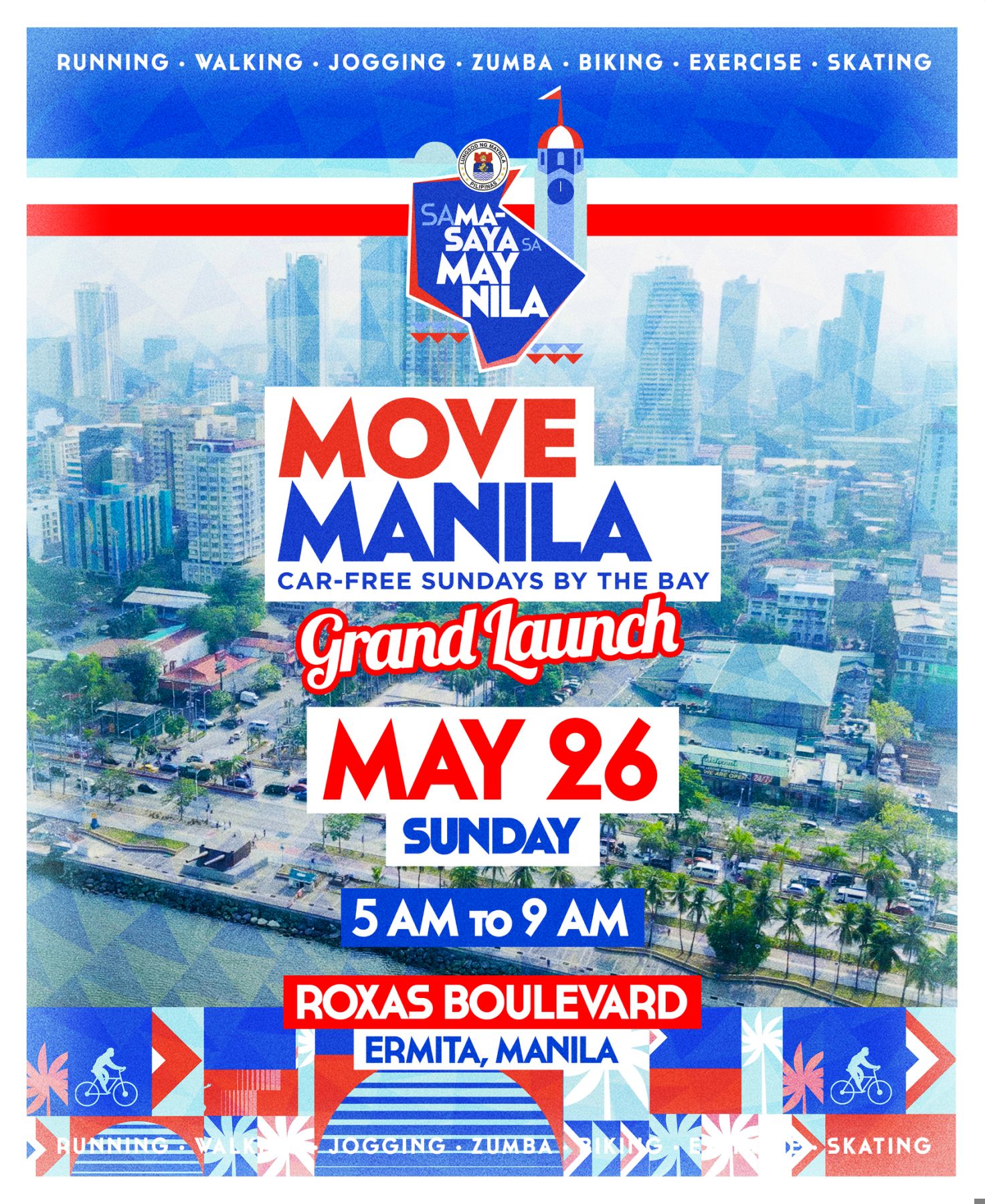 Despite heavy rains, Manila successfully launches ‘Car-free Sundays by ...